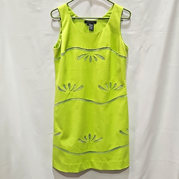 Etcetera | Dresses | Etceterabright Green Dress Sz 6 Fitted Mini Dress ...